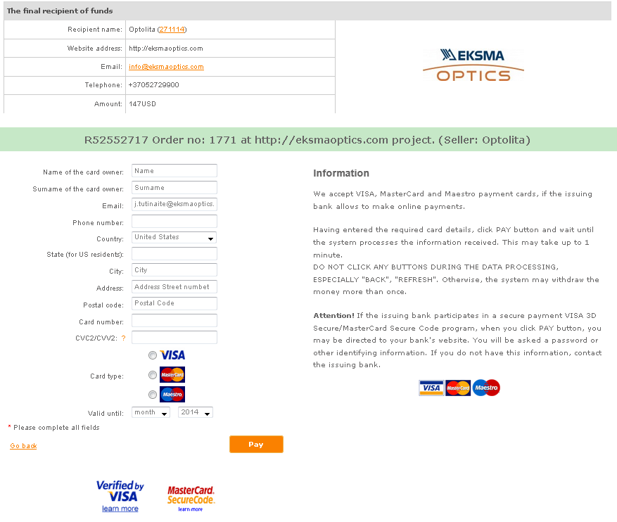 Frequently Asked Questions | Eksma Optics